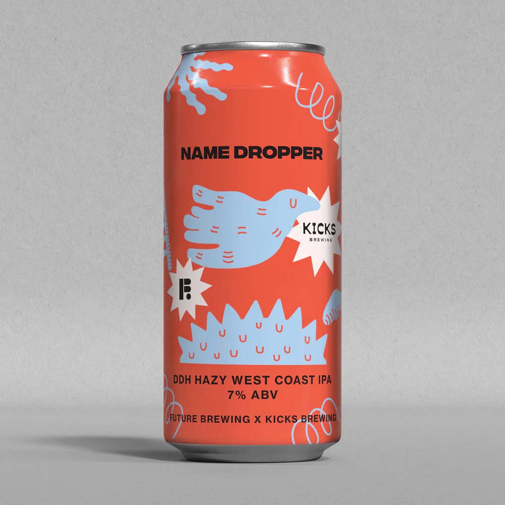 Future Brewing x Kicks Brewing - Name Dropper DDH Hazy West Coast IPA ...