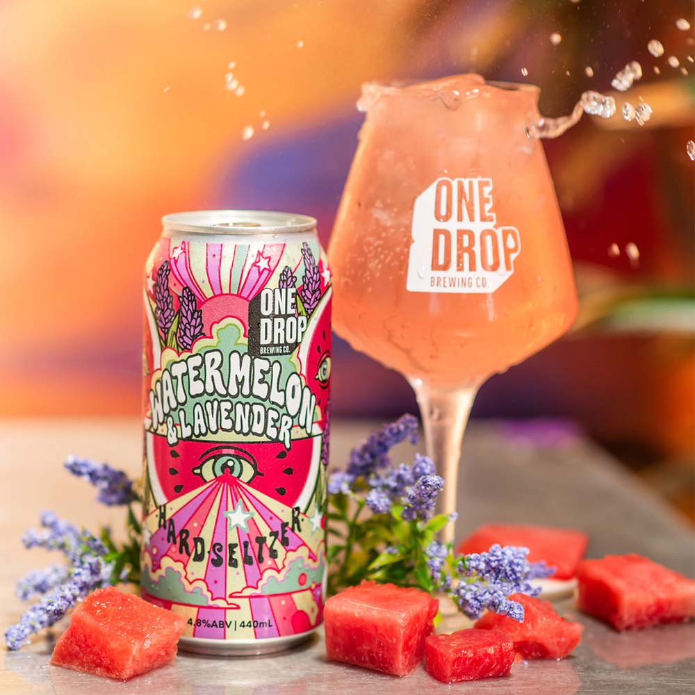 One Drop Brewing - Watermelon & Lavender Seltzer – Beer Barrel
